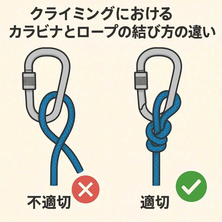 カラビナの結び方（クライミングロープ・登山対応）練習方法をやさしく解説 | T-WALL
